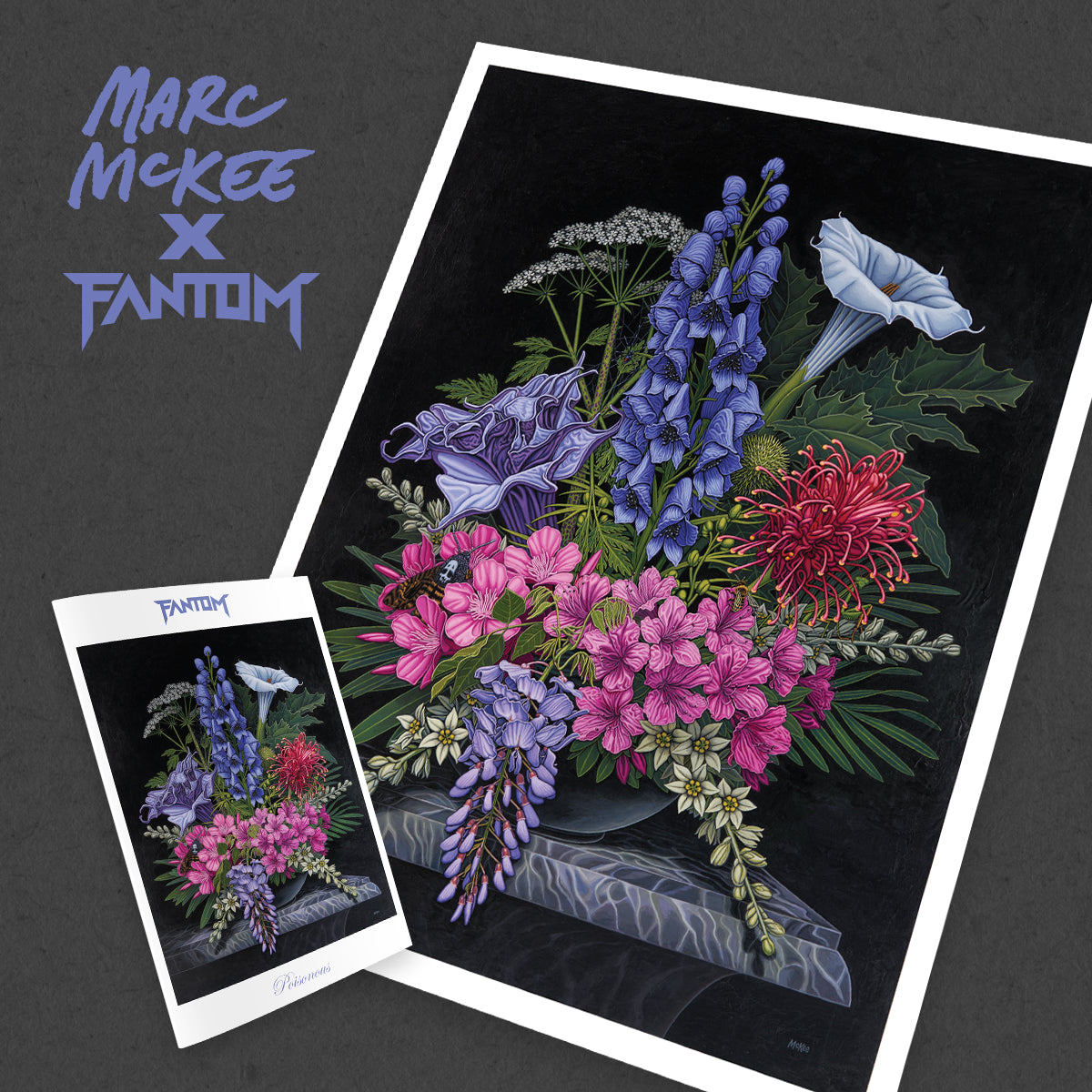 LIMITED Marc McKee Poisonous Flower Print + Zine – Fantom